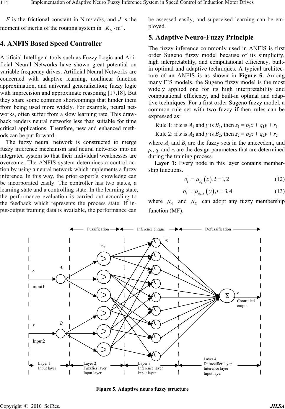 Implementation Of Adaptive Neuro Fuzzy Inference System In Speed Control Of Induction Motor Drives