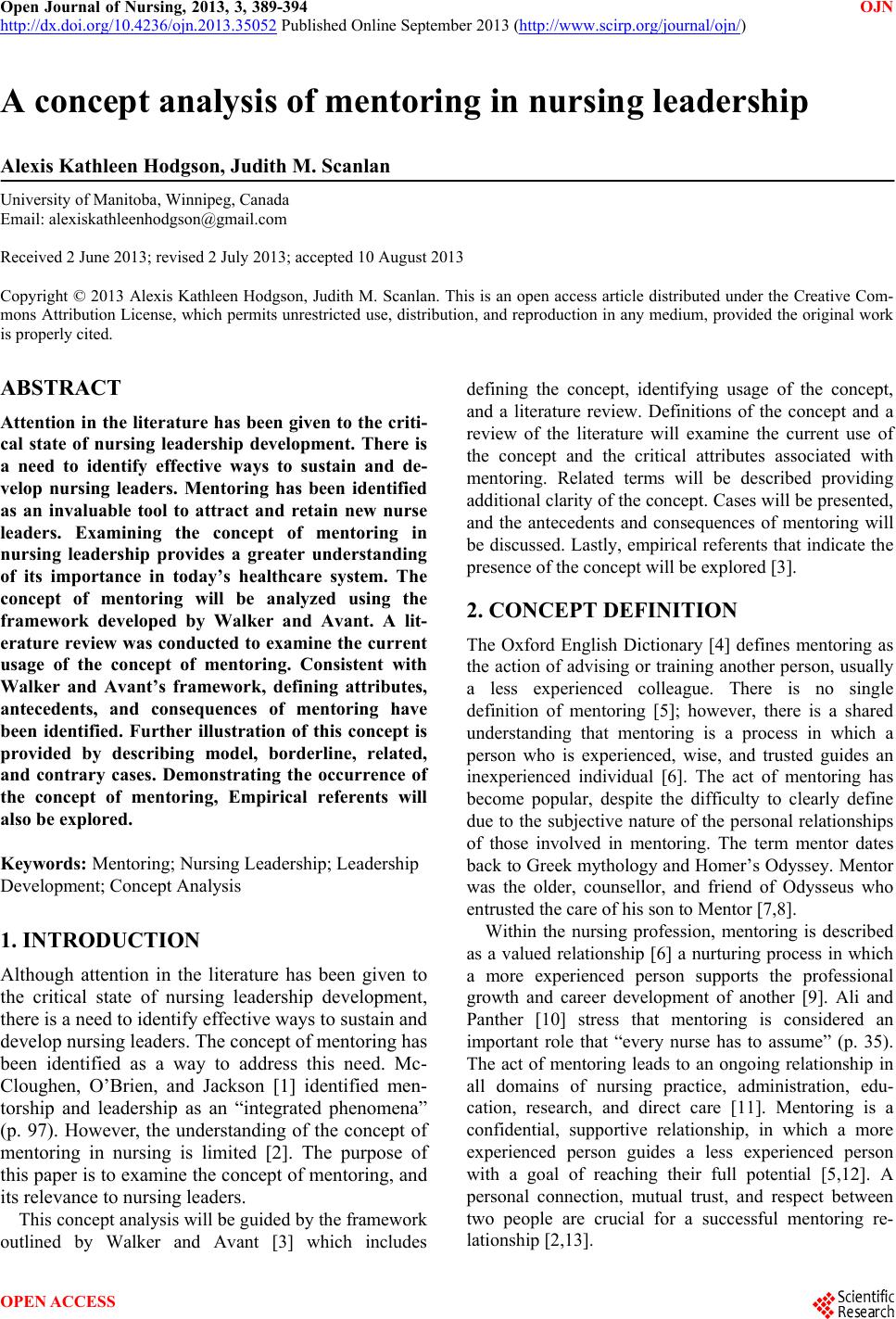  Journal Analysis Example Scholarly Article Critique Student Example 