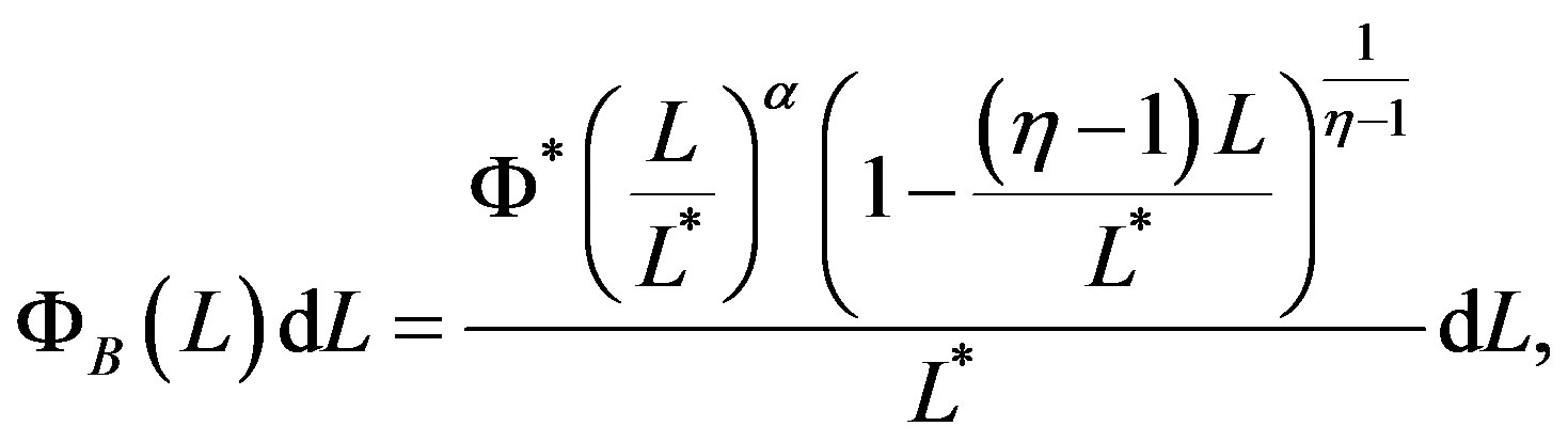 The Luminosity Function of Galaxies as Modeled by a Left Truncated Beta ...