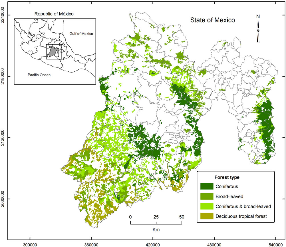 Determination of Optimal Zones for Forest Plantations in the State of ...