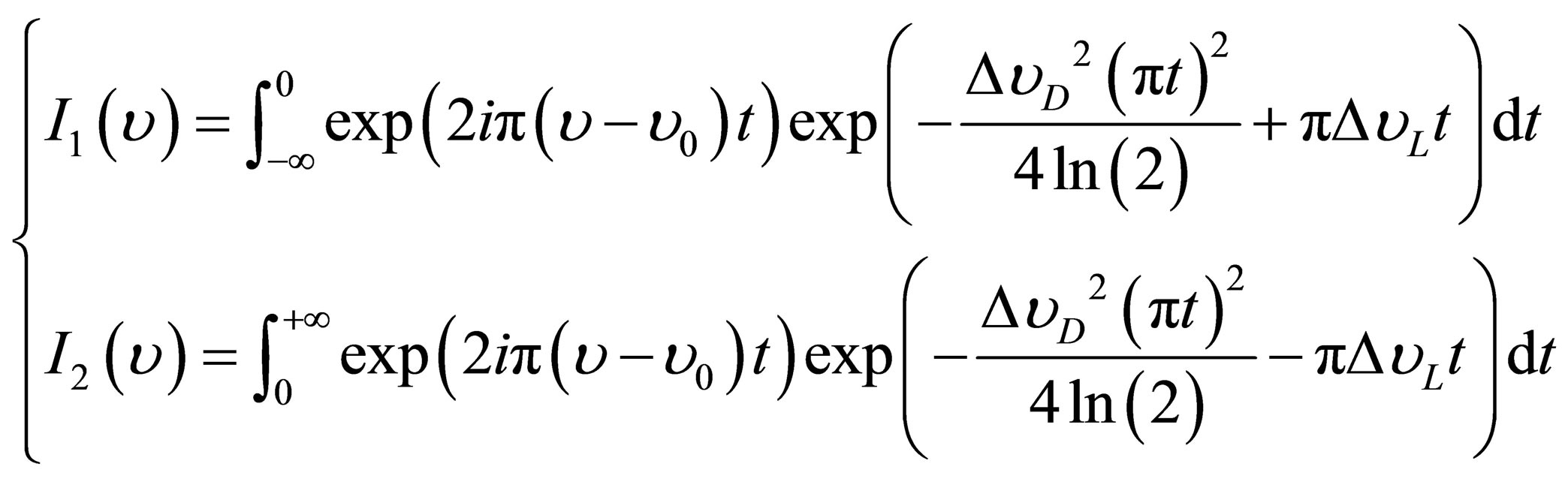 Calculation of the Voigt Function in the Region of Very Small Values of ...