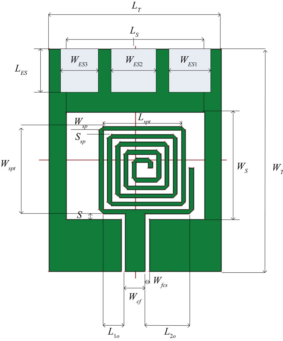 Spiral Tuning Stub CPW-Fed UWB Slot Offset, Edge Cleft and Edge Slotted Antennas