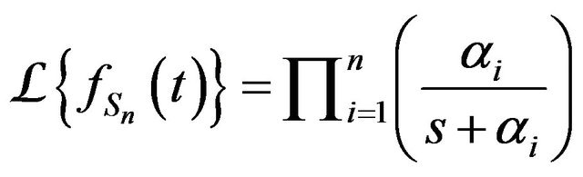 Hypoexponential Distribution with Different Parameters