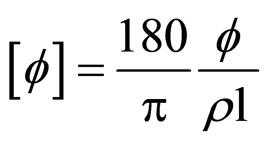 Optical Rotatory Dispersion Measurement of D-Glucose with Fixed ...