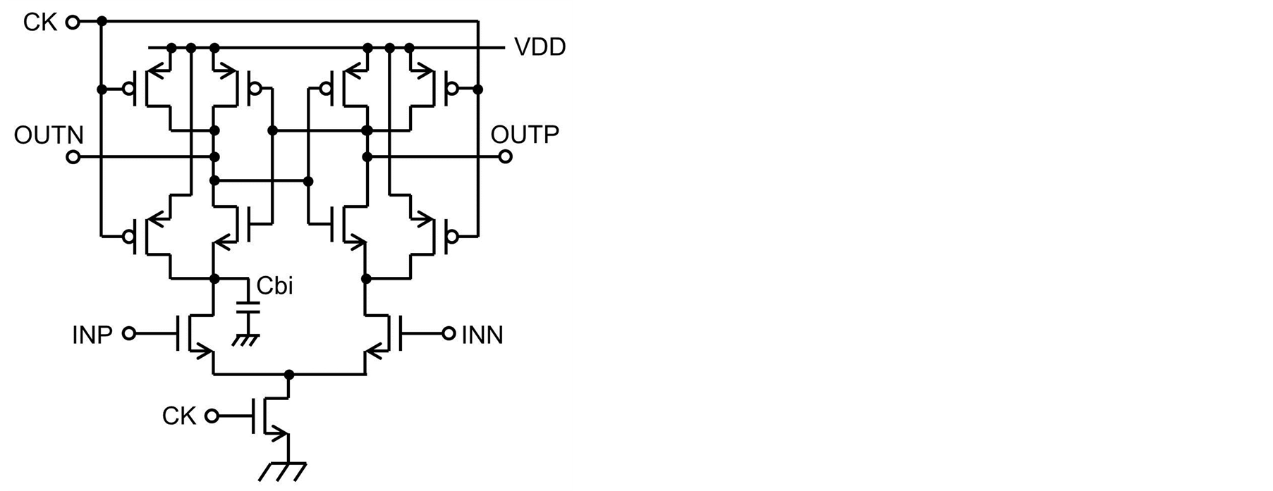 A 1-GHz, 7-mW, 8-Bit Subranging ADC without Resistor Ladder Using Built-In Threshold Calibration