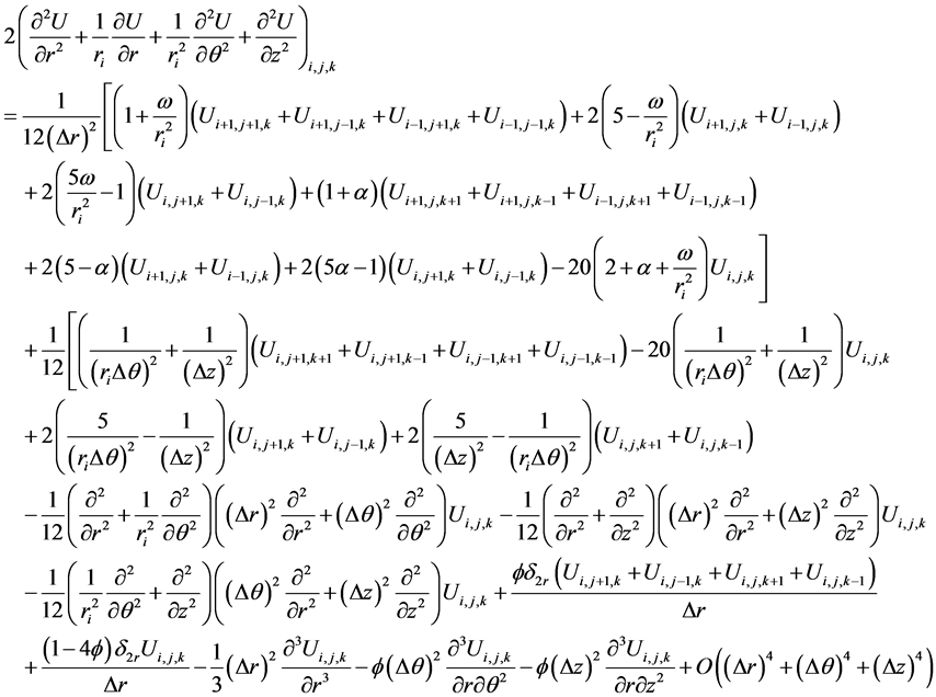 High Accurate Fourth-Order Finite Difference Solutions of the Three ...