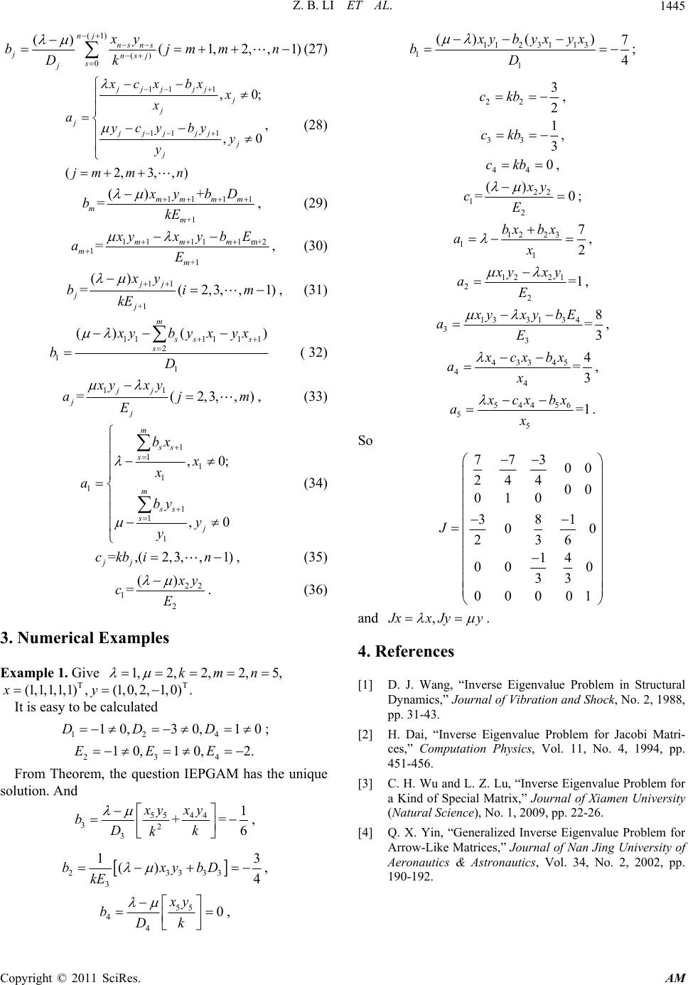 Inverse Eigenvalue Problem for Generalized Arrow-Like Matrices