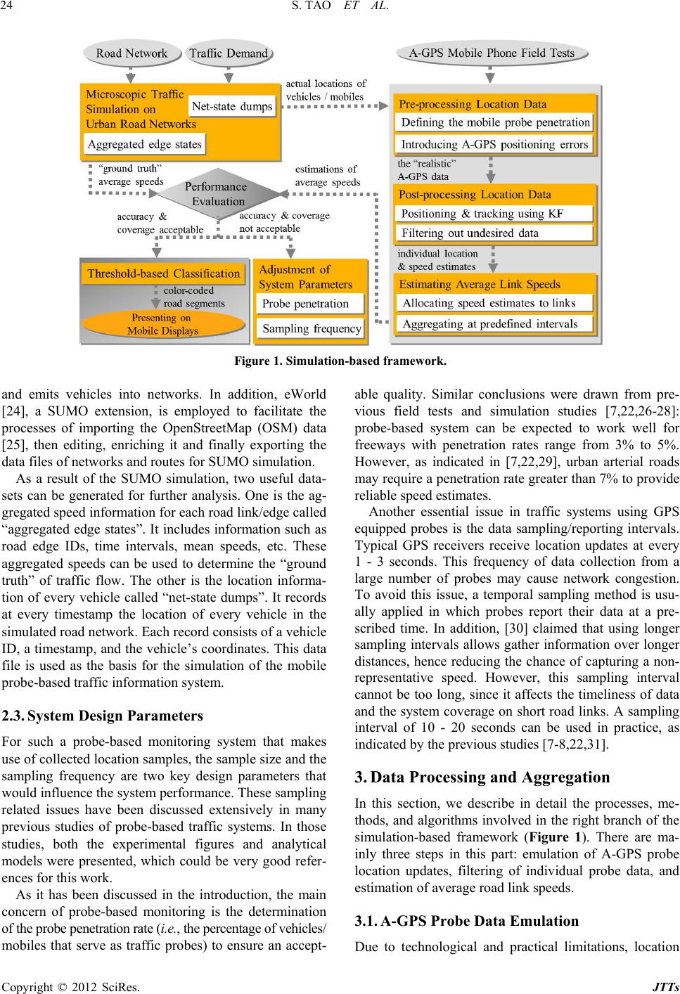 Real Time Urban Traffic State Estimation With A Gps Mobile Phones As Probes