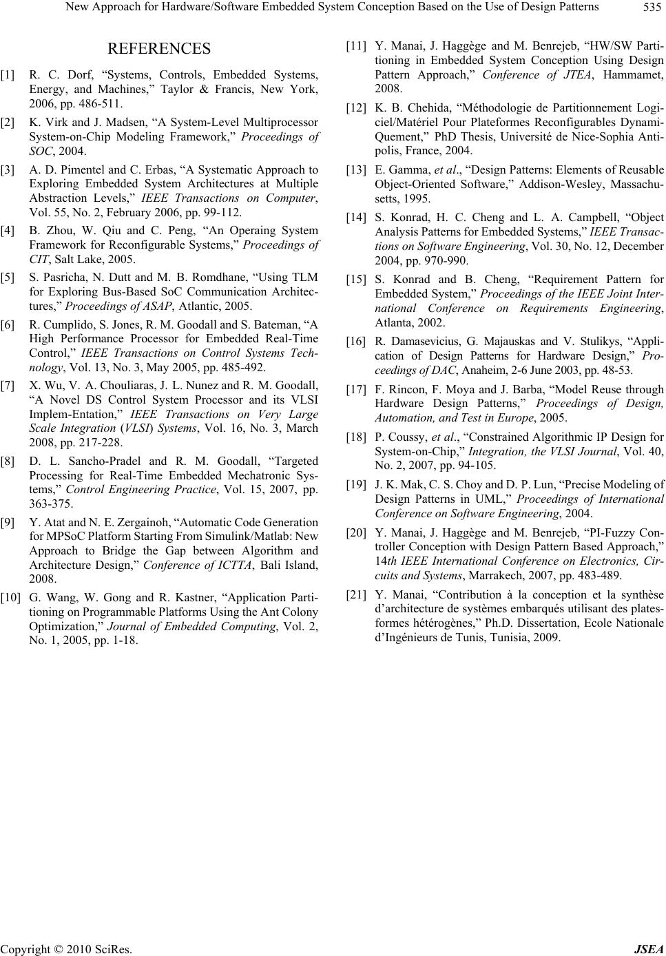 New Approach for Hardware/Software Embedded System Conception Based on ...