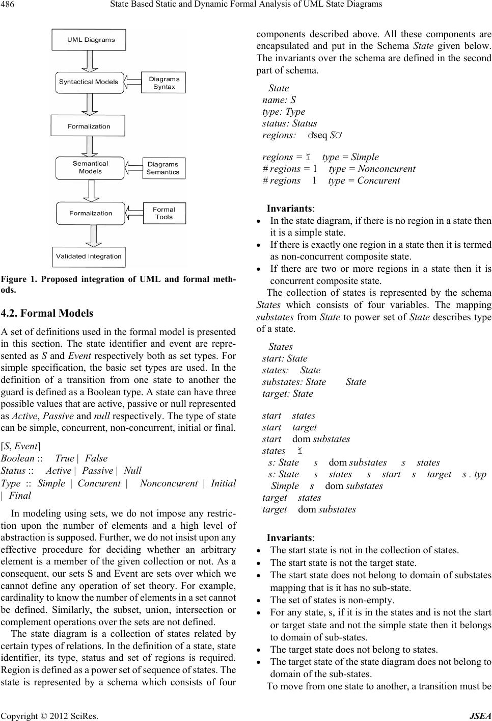 State Based Static and Dynamic Formal Analysis of UML State Diagrams