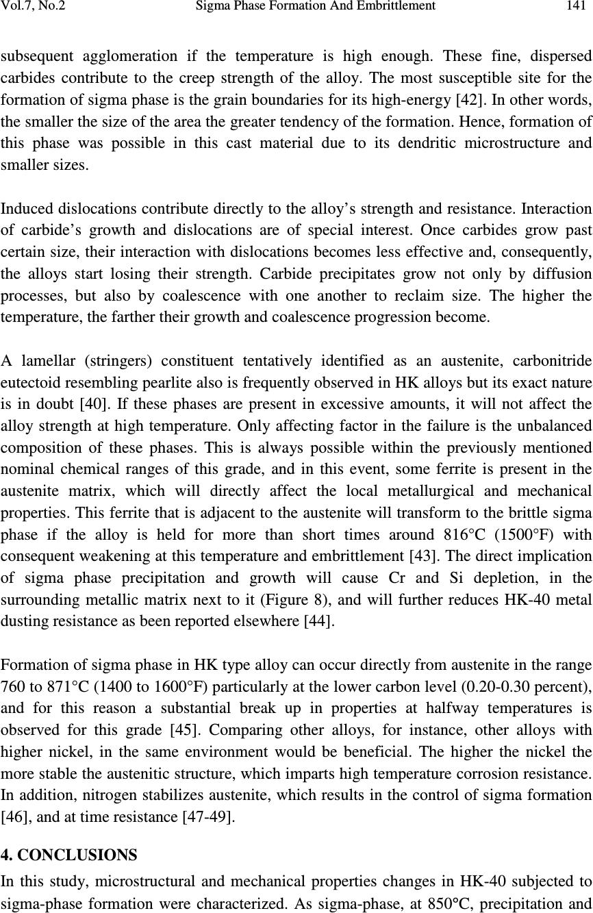 Sigma Phase Formation and Embrittlement of Cast Iron-Chromium-Nickel ...