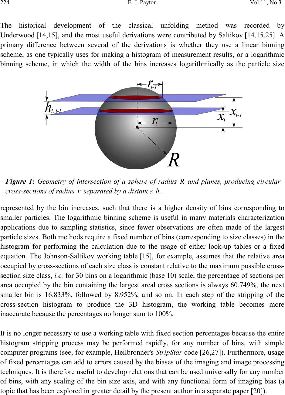 Revisiting Sphere Unfolding Relationships for the Stereological ...