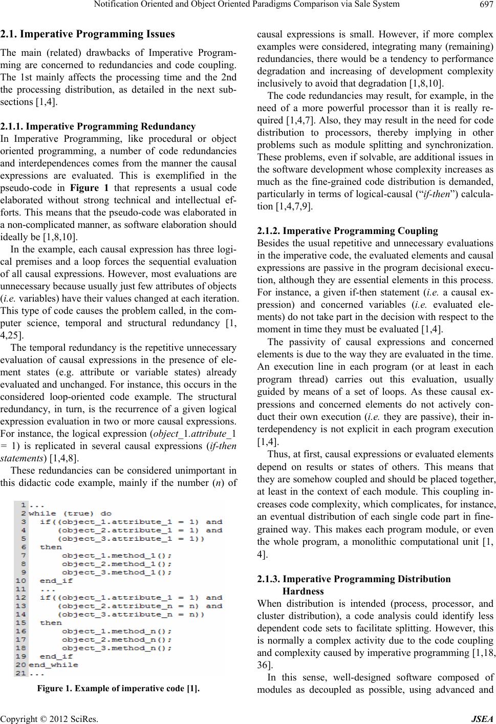 Notification Oriented and Object Oriented Paradigms Comparison via Sale ...