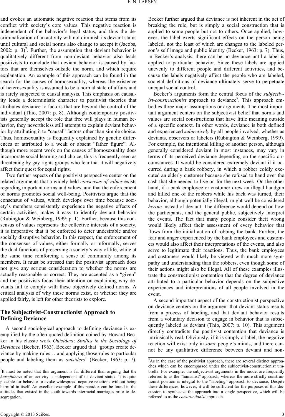 Deviants or Consenting Adults: A Human Rights Approach to Defining and ...