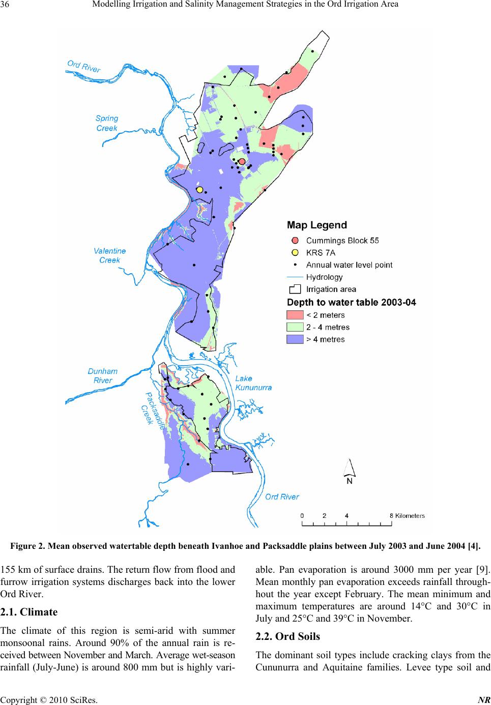 Modelling Irrigation and Salinity Management Strategies in the Ord ...