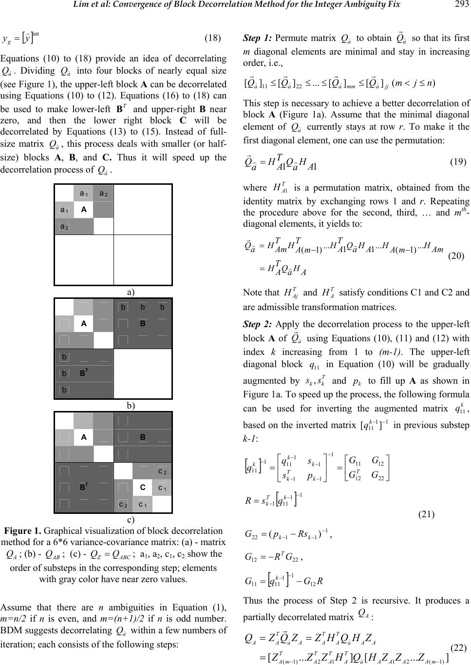 Convergence of Block Decorrelation Method for the Integer Ambiguity Fix