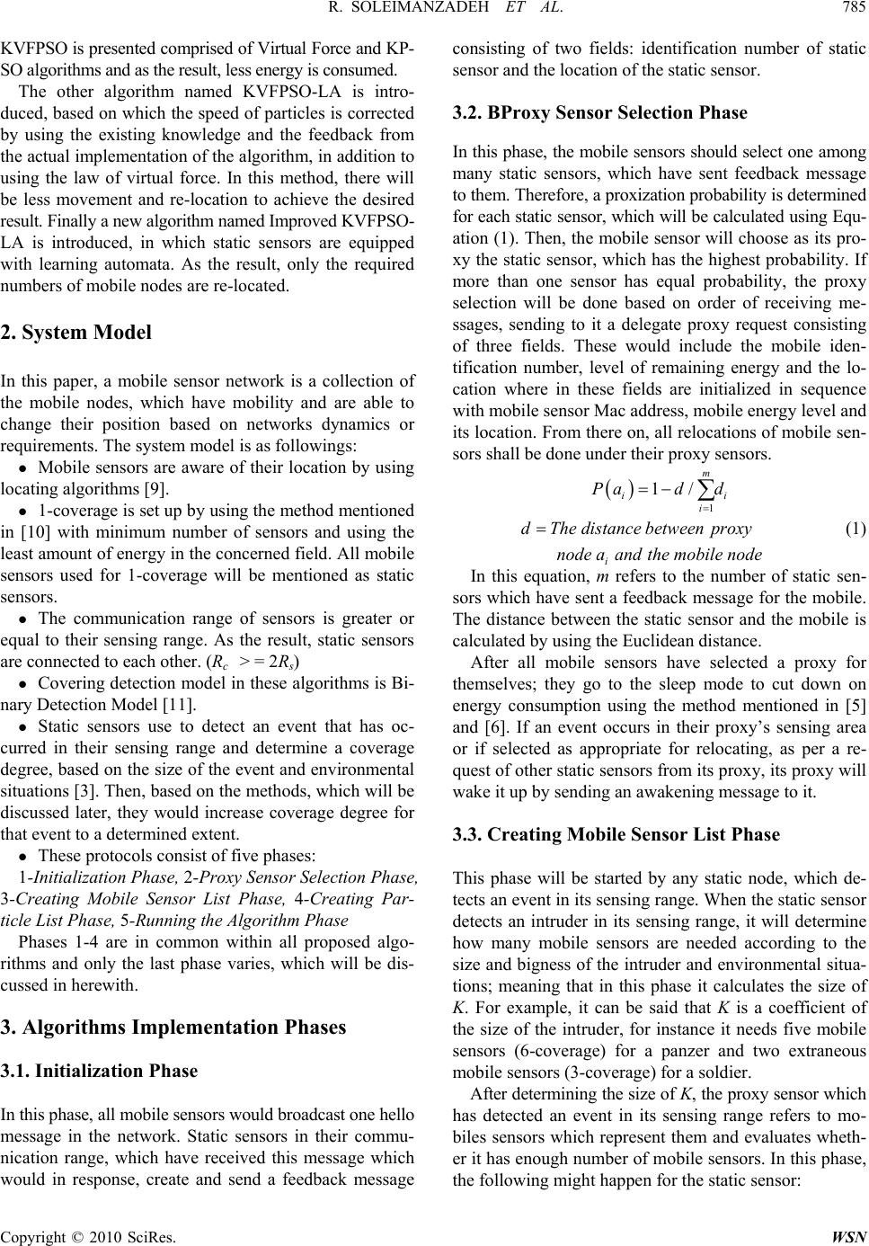 Improved Dynamic K Coverage Algorithms In Mobile Sensor Networks