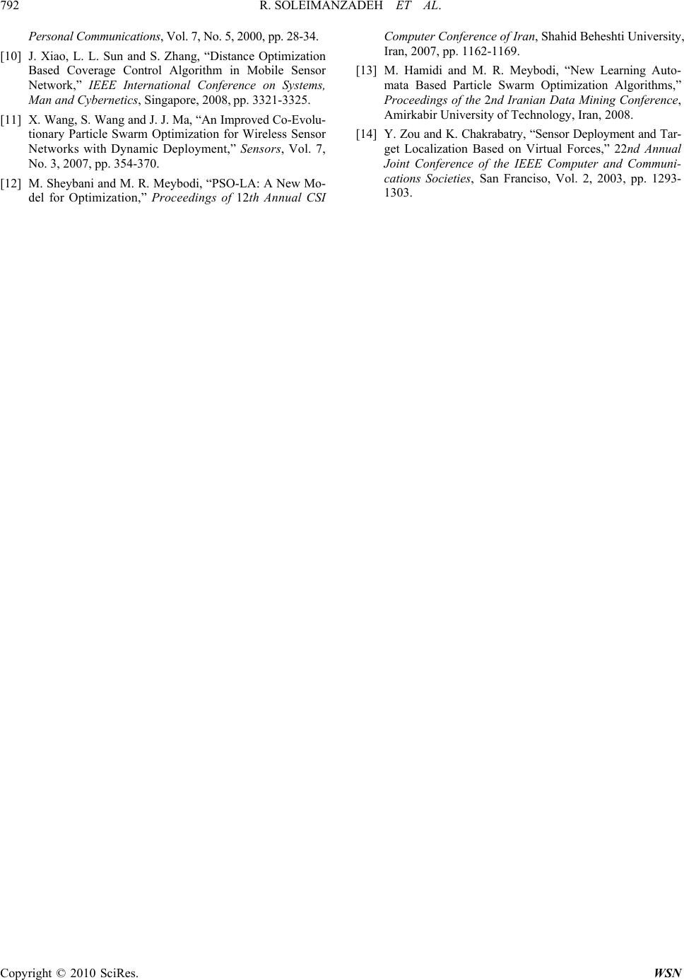 Improved Dynamic K Coverage Algorithms In Mobile Sensor Networks 5089