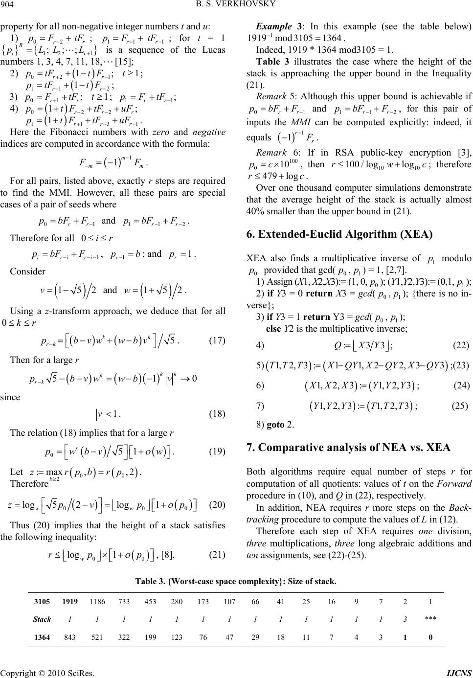 Enhanced Euclid Algorithm for Modular Multiplicative Inverse and Its Application in ...