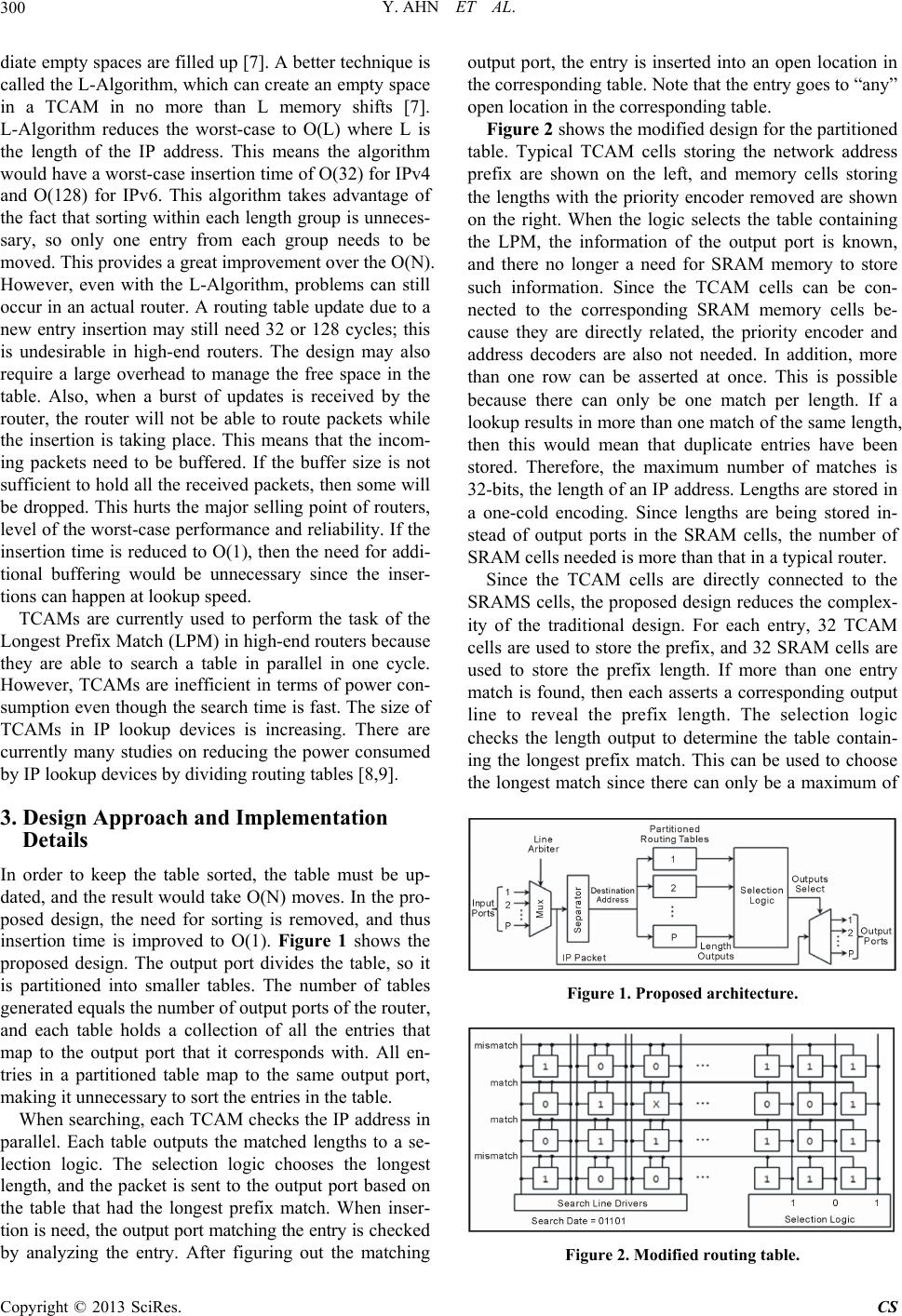 Power and Time Efficient IP Lookup Table Design Using Partitioned TCAMs