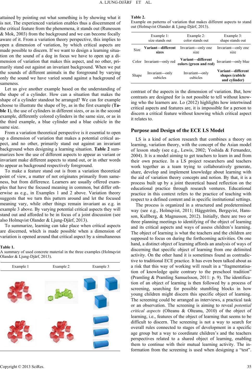 Patterns of Variation: A Way to Support and Challenge Early Childhood ...