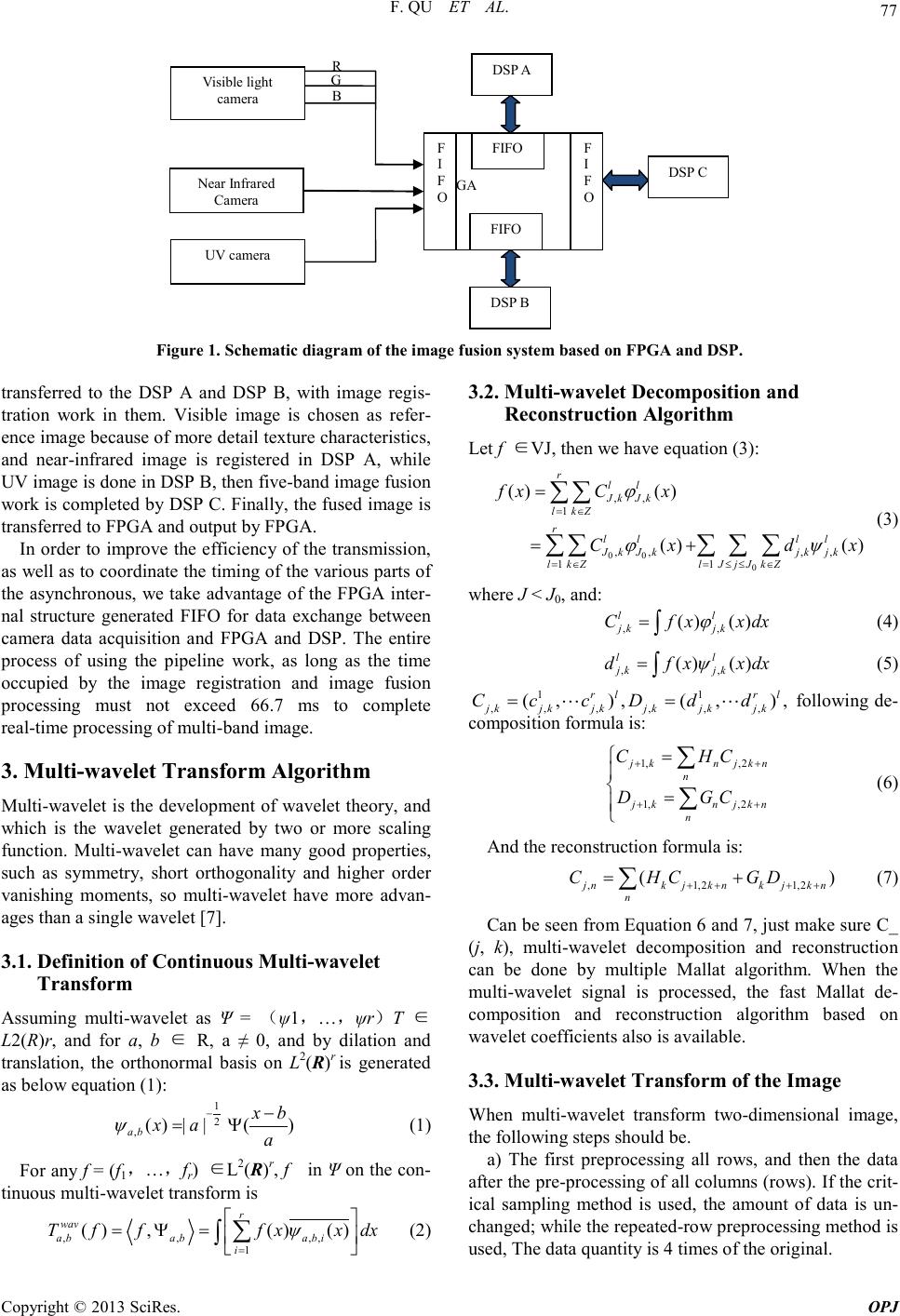 Image Fusion Real Time System Based On Fpga And Multi Dsp