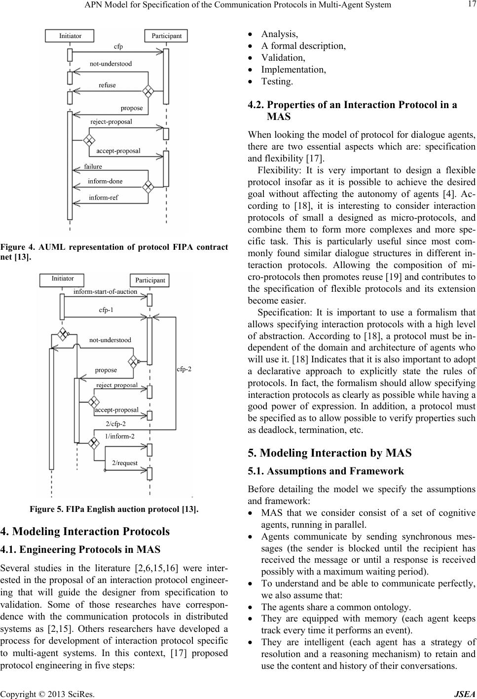 Apn Model For Specification Of The Communication Protocols In Multi Agent System