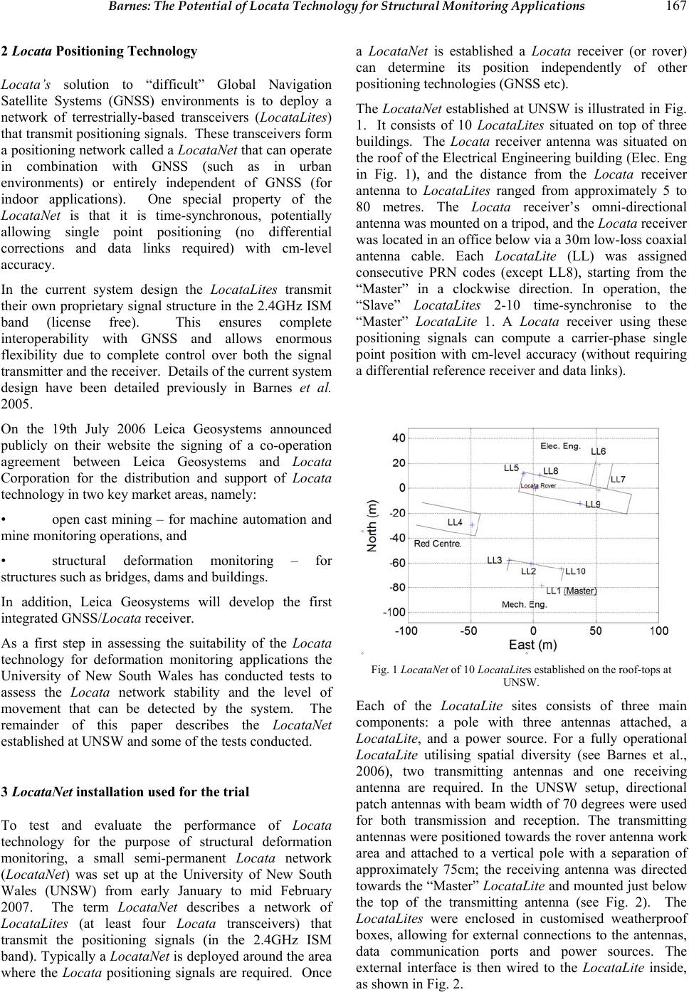 The Potential of Locata Technology for Structural Monitoring Applications