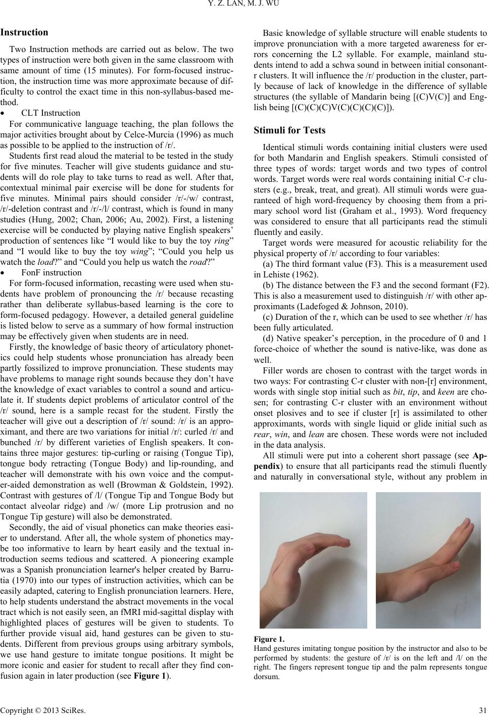 Application of Form-Focused Instruction in English Pronunciation ...