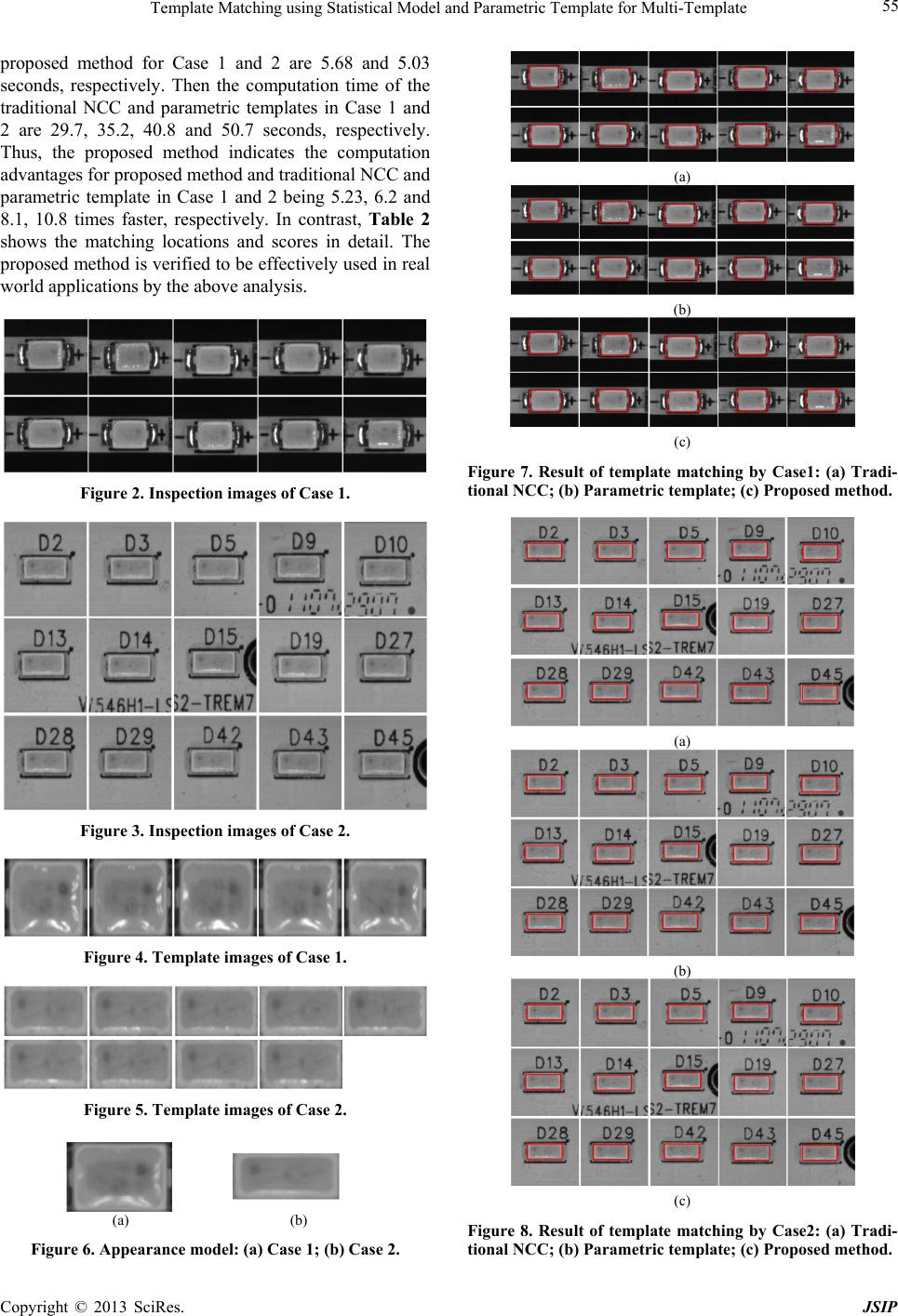 Template Matching using Statistical Model and Parametric Template for ...