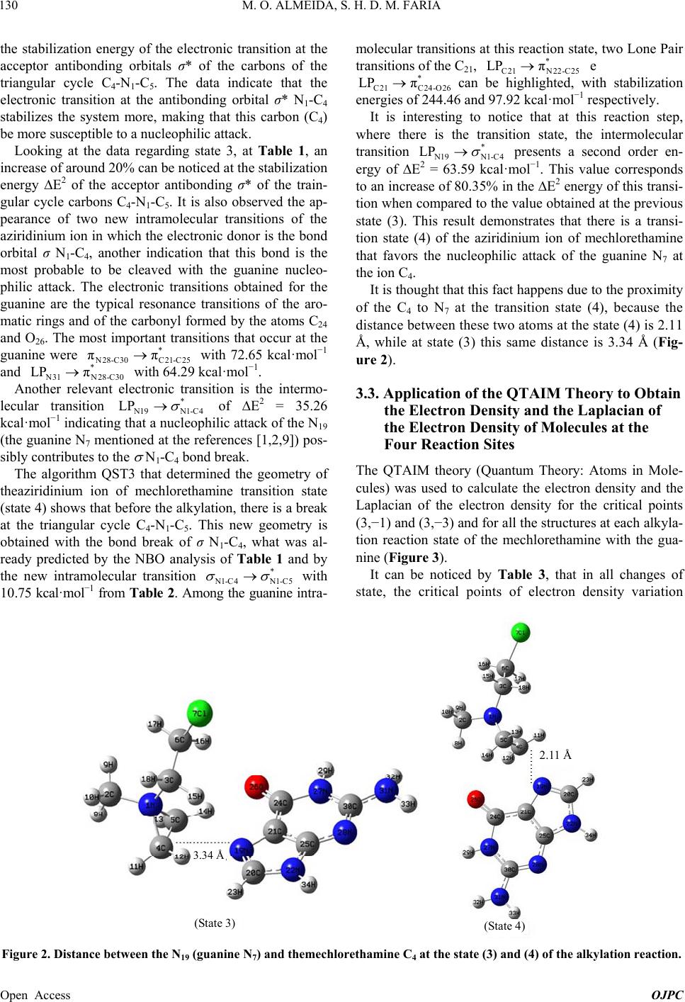 Computational Study of the Alkylation Reaction of the Nitrogen Mustard ...