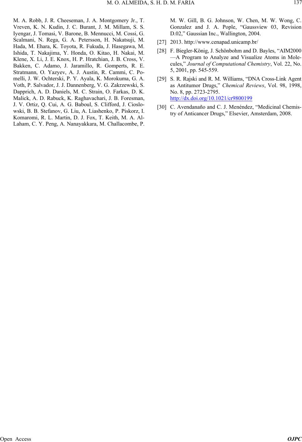 Computational Study of the Alkylation Reaction of the Nitrogen Mustard ...