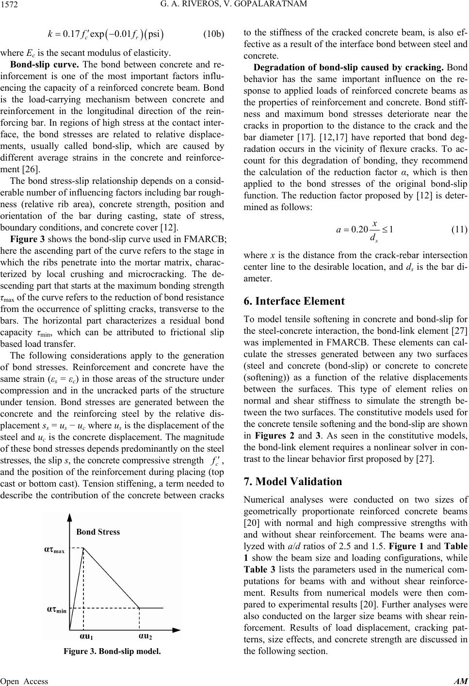 Fracture Response of Reinforced Concrete Deep Beams Finite Element ...