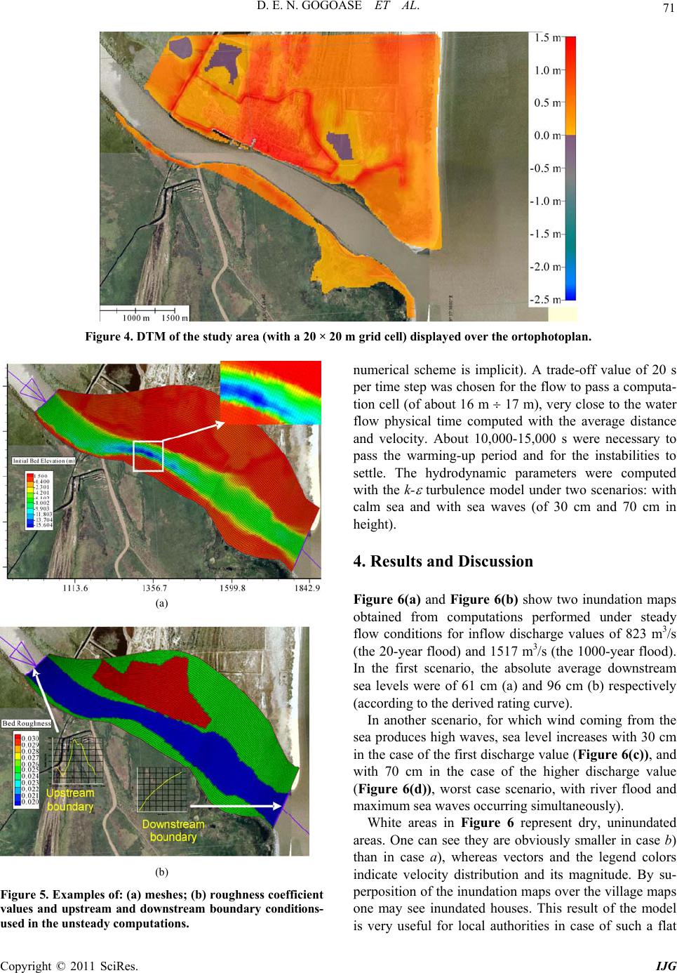 Inundation Maps for Extreme Flood Events at the Mouth of the Danube River