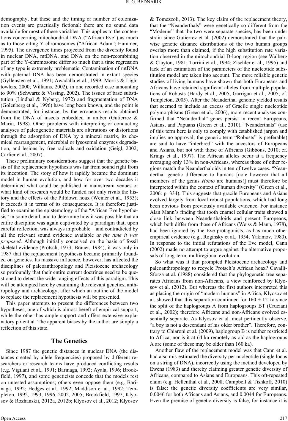 African Eve: Hoax or Hypothesis?