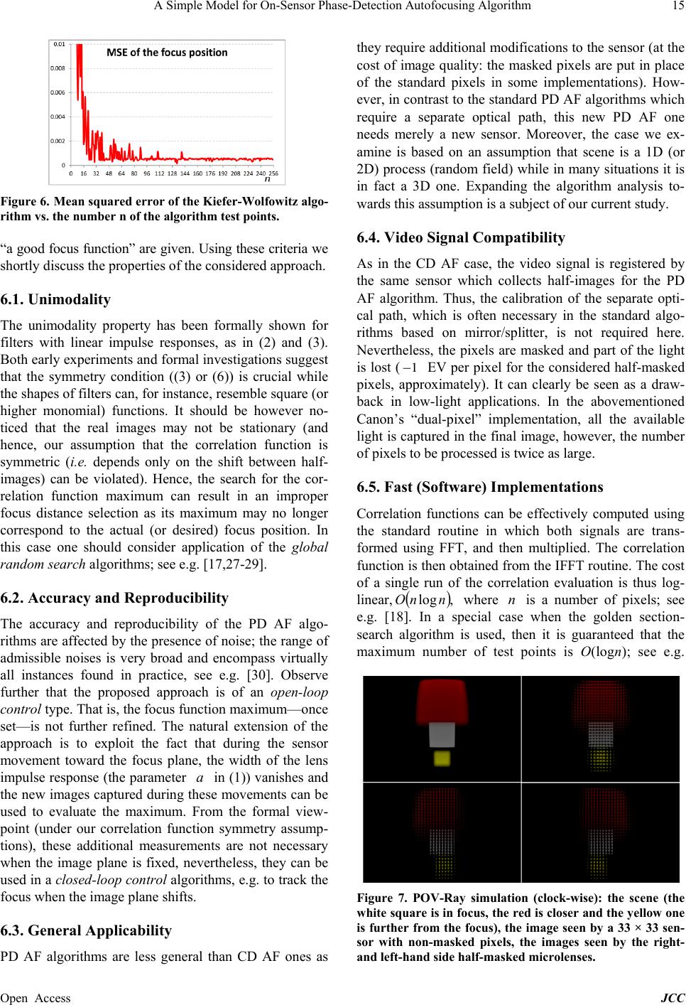 A Simple Model for On-Sensor Phase-Detection Autofocusing Algorithm