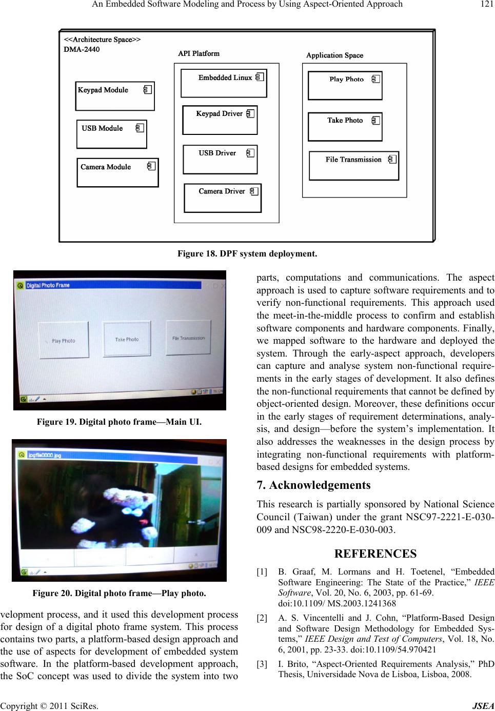 An Embedded Software Modeling and Process by Using Aspect-Oriented Approach