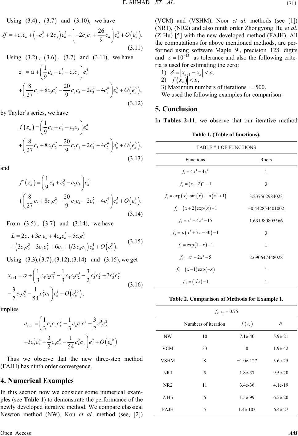 New Ninth Order J-Halley Method for Solving Nonlinear Equations