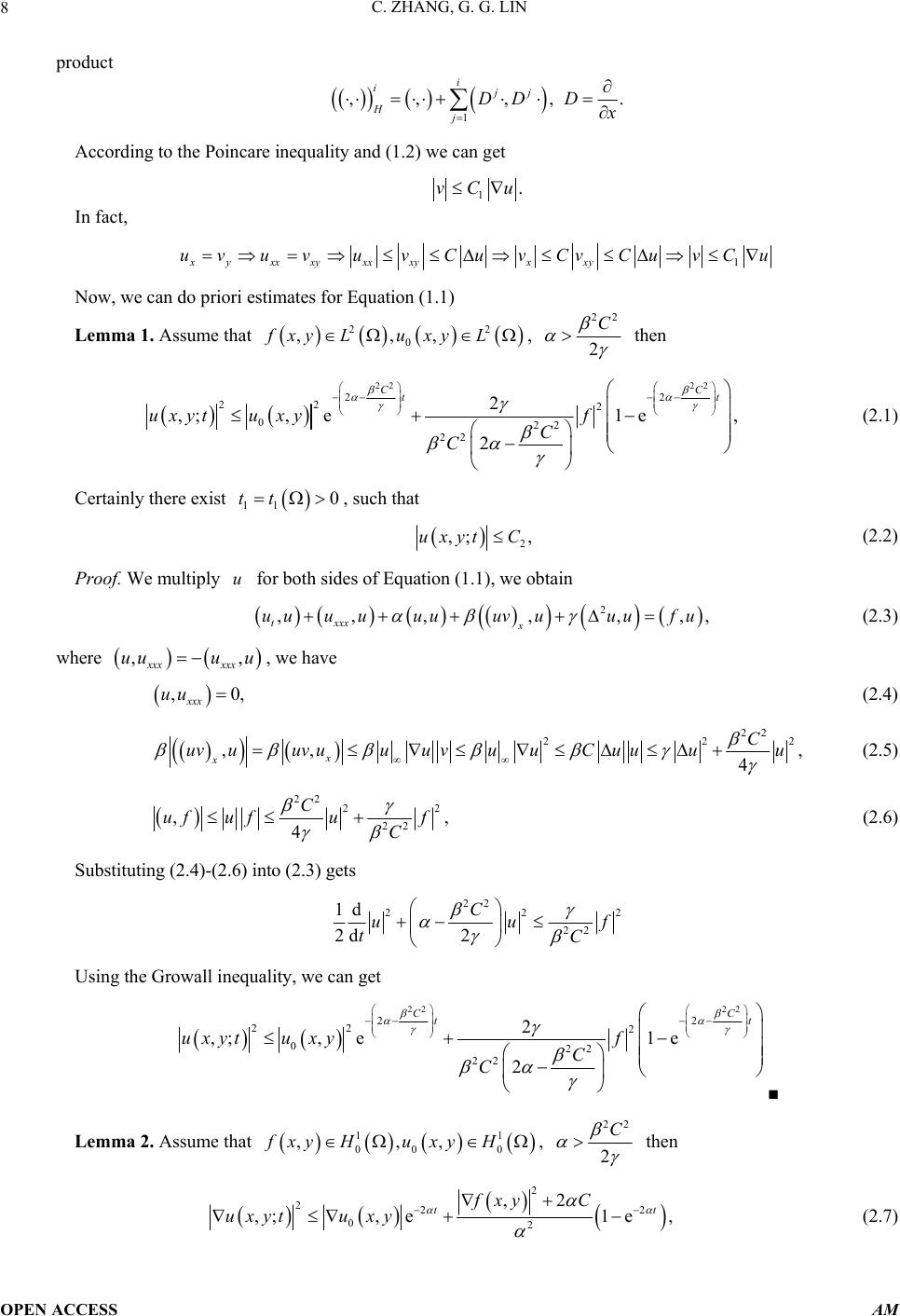 Global Attractor of Two-Dimensional Strong Damping KDV Equation and Its ...