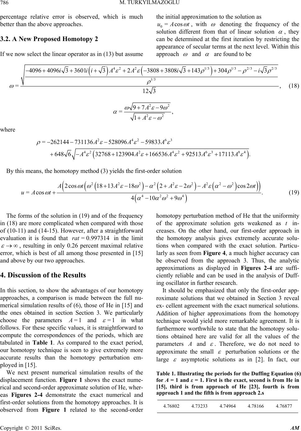 The Selection of Proper Auxiliary Parameters in the Homotopy Analysis Method. A Case Study ...