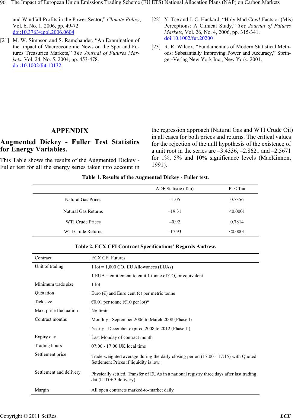 The Impact of European Union Emissions Trading Scheme (EU ETS) National ...
