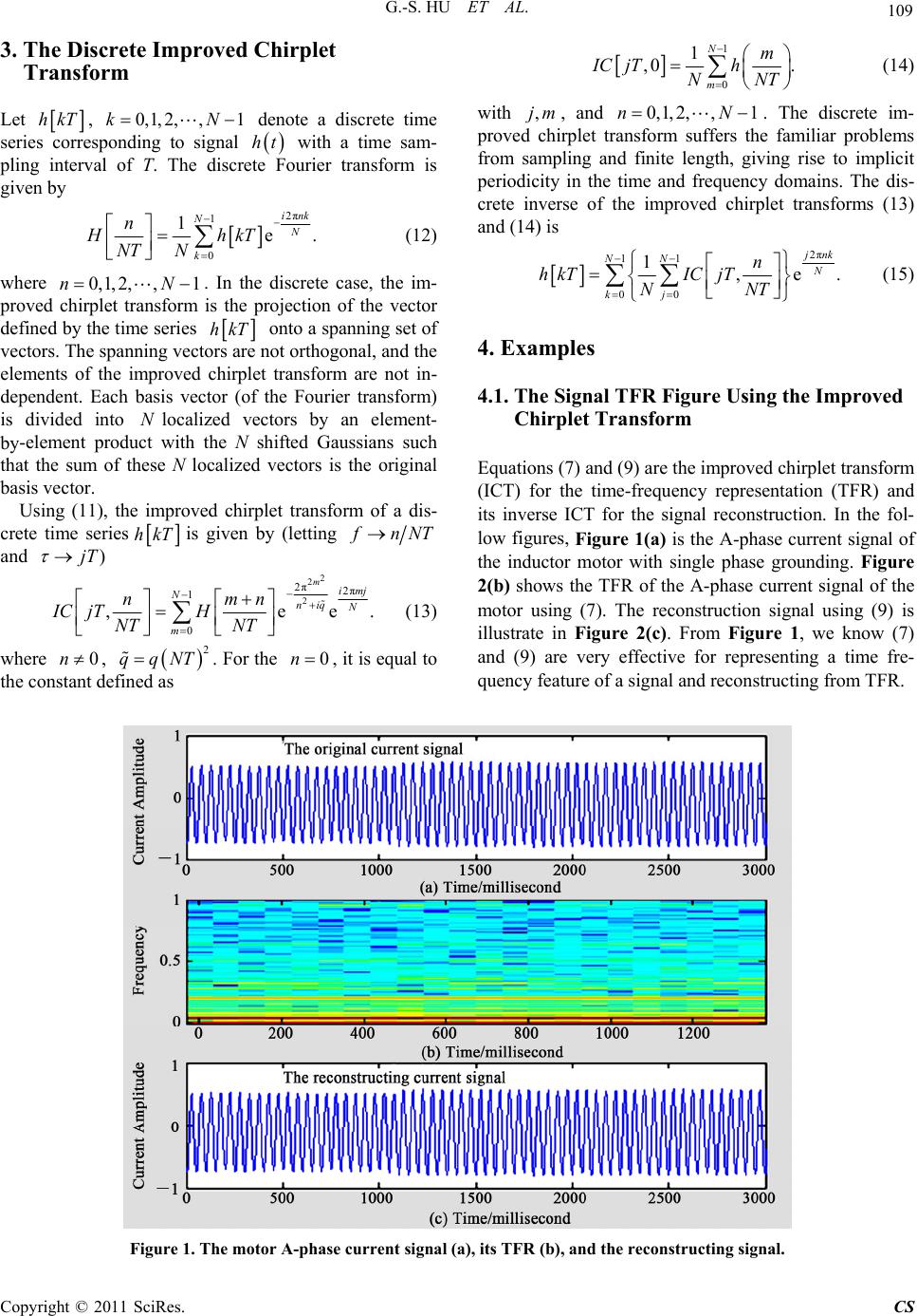 An Improved Chirplet Transform and Its Application for Harmonics Detection