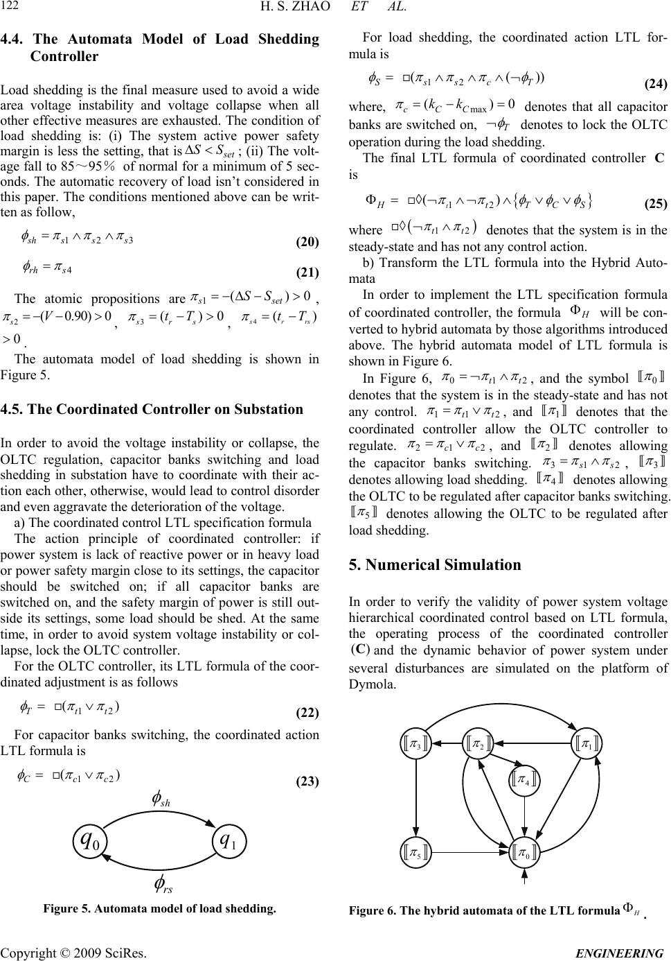 Hierarchical Coordinated Control For Power System Voltage Using Linear Temporal Logic