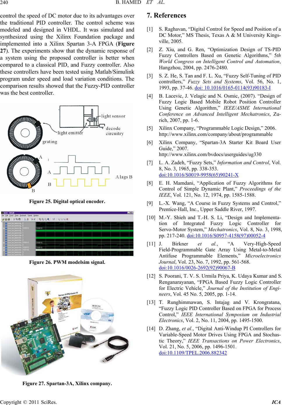 Fuzzy PID Controllers Using FPGA Technique for Real Time DC Motor Speed Control