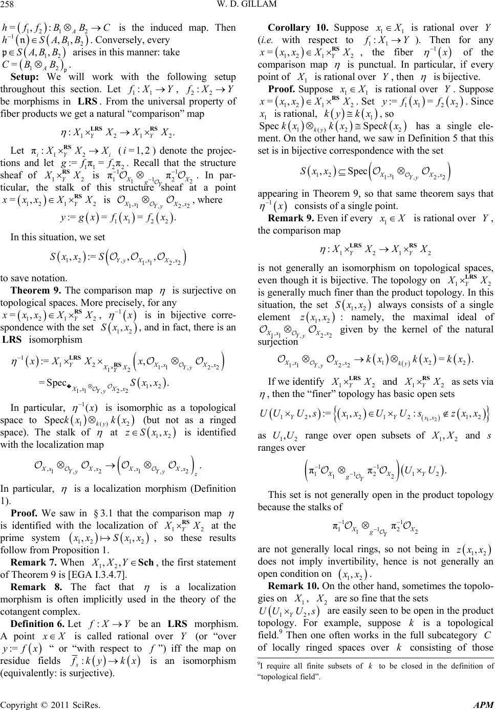 Localization of Ringed Spaces