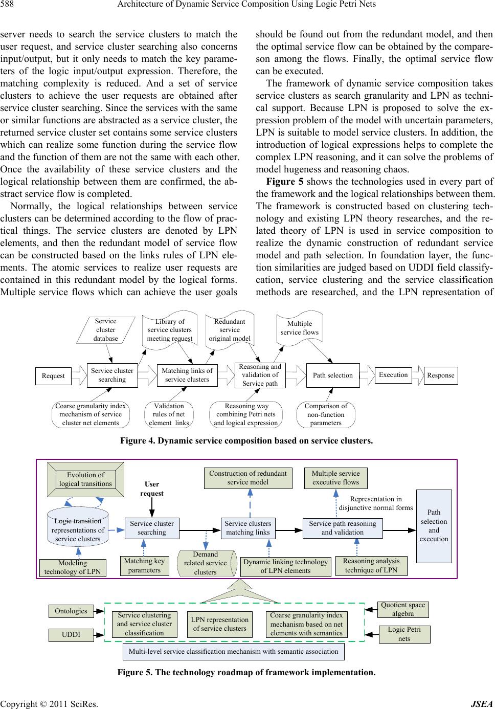 Architecture of Dynamic Service Composition Using Logic Petri Nets