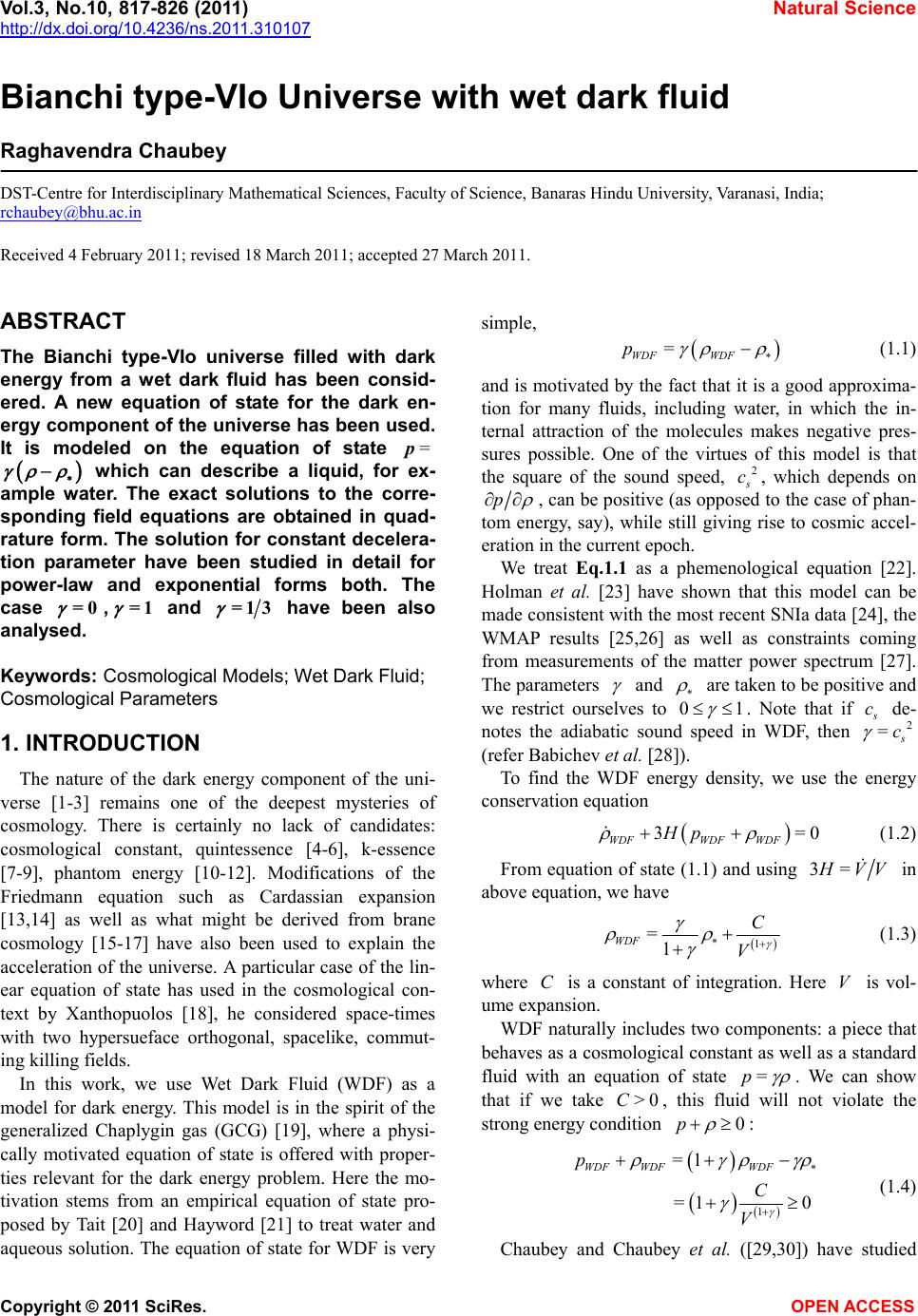 Bianchi type-VIo Universe with wet dark fluid