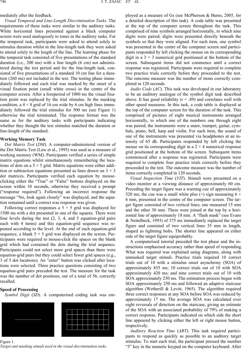 Do Auditory Temporal Discrimination Tasks Measure Temporal Resolution Of The Cns