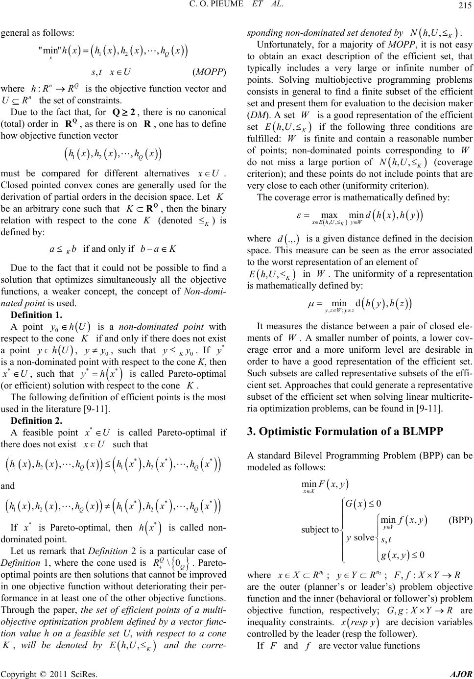 Solving Bilevel Linear Multiobjective Programming Problems