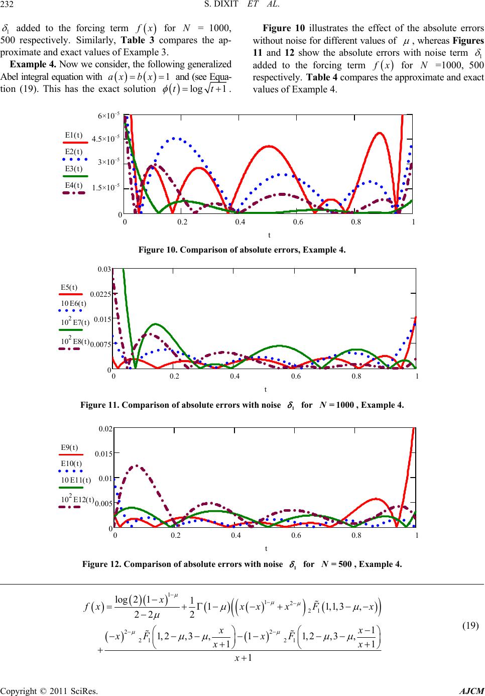 Solution of the Generalized Abel Integral Equation by Using Almost ...